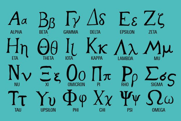 The Greek alphabets - D9 Greeks
