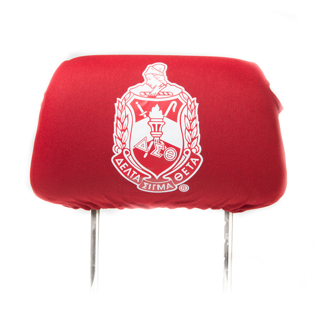 Delta Sigma Theta ΔΣΘ Shield With Greek Letters Car Seat Headrest Cover ...