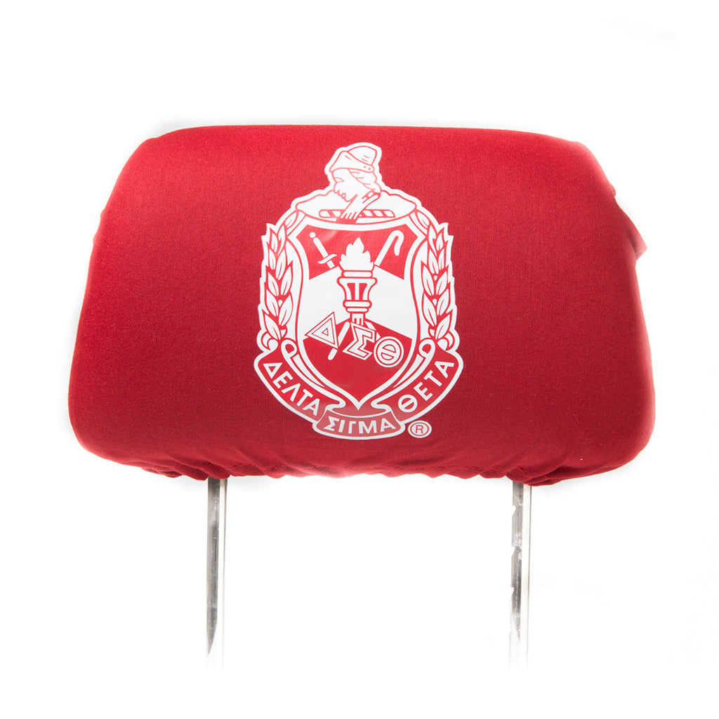 Delta Sigma Theta ΔΣΘ Shield With Greek Letters Car Seat Headrest Cover ...