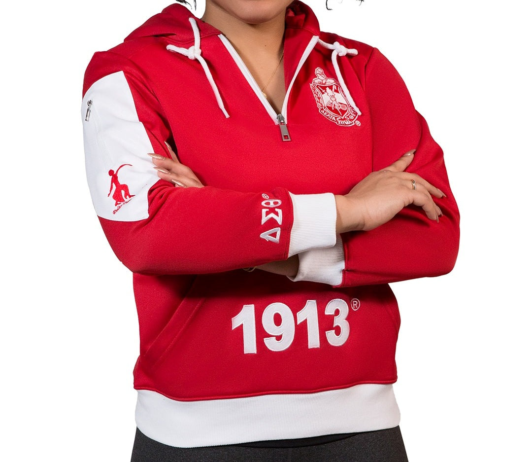 Delta Sigma Theta Elite Zip Hoodie Red – D9 Greeks