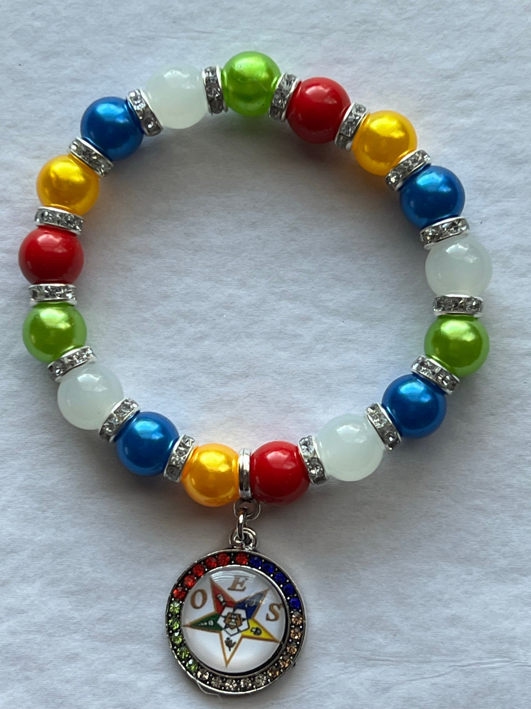 Eastern Star Beaded Elastic Bling Charm Bracelet – D9 Greeks