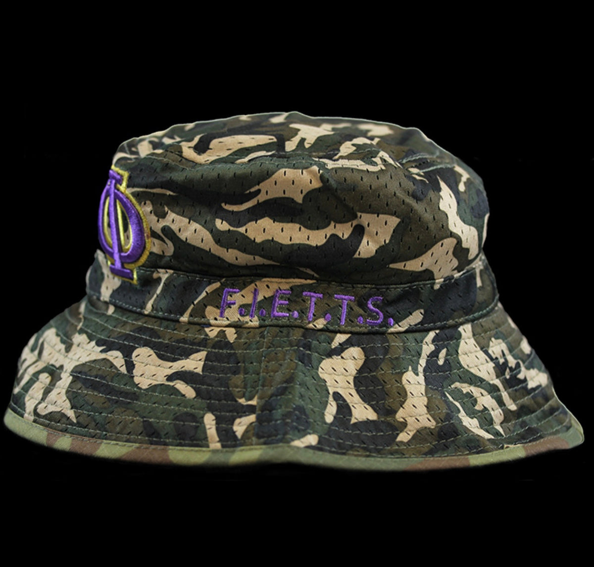 Omega Psi Phi Embroidered Bucket Hat Camouflage - D9 Greeks