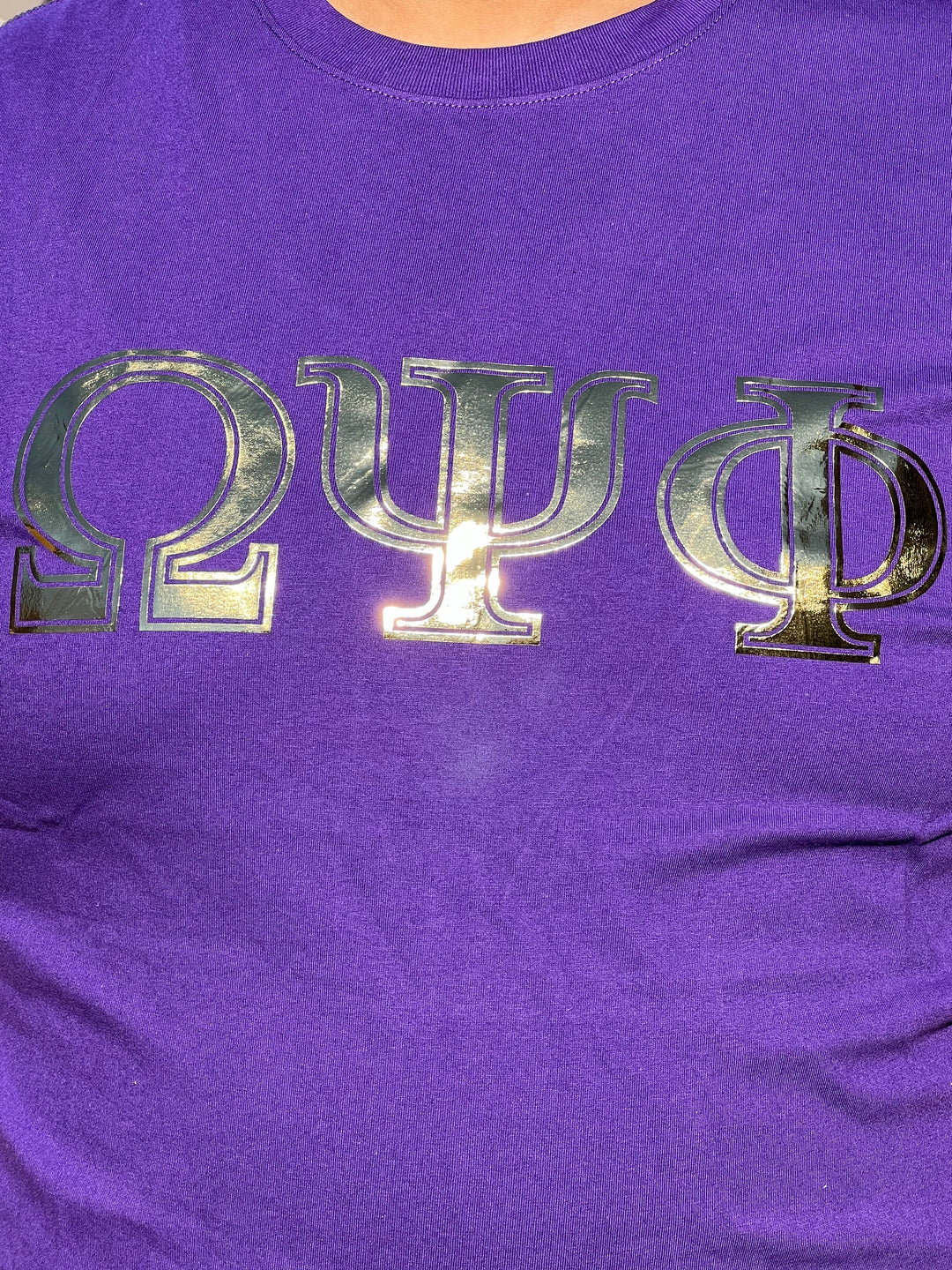 Omega Psi Phi Metallic OMEGA T-Shirt – D9 Greeks