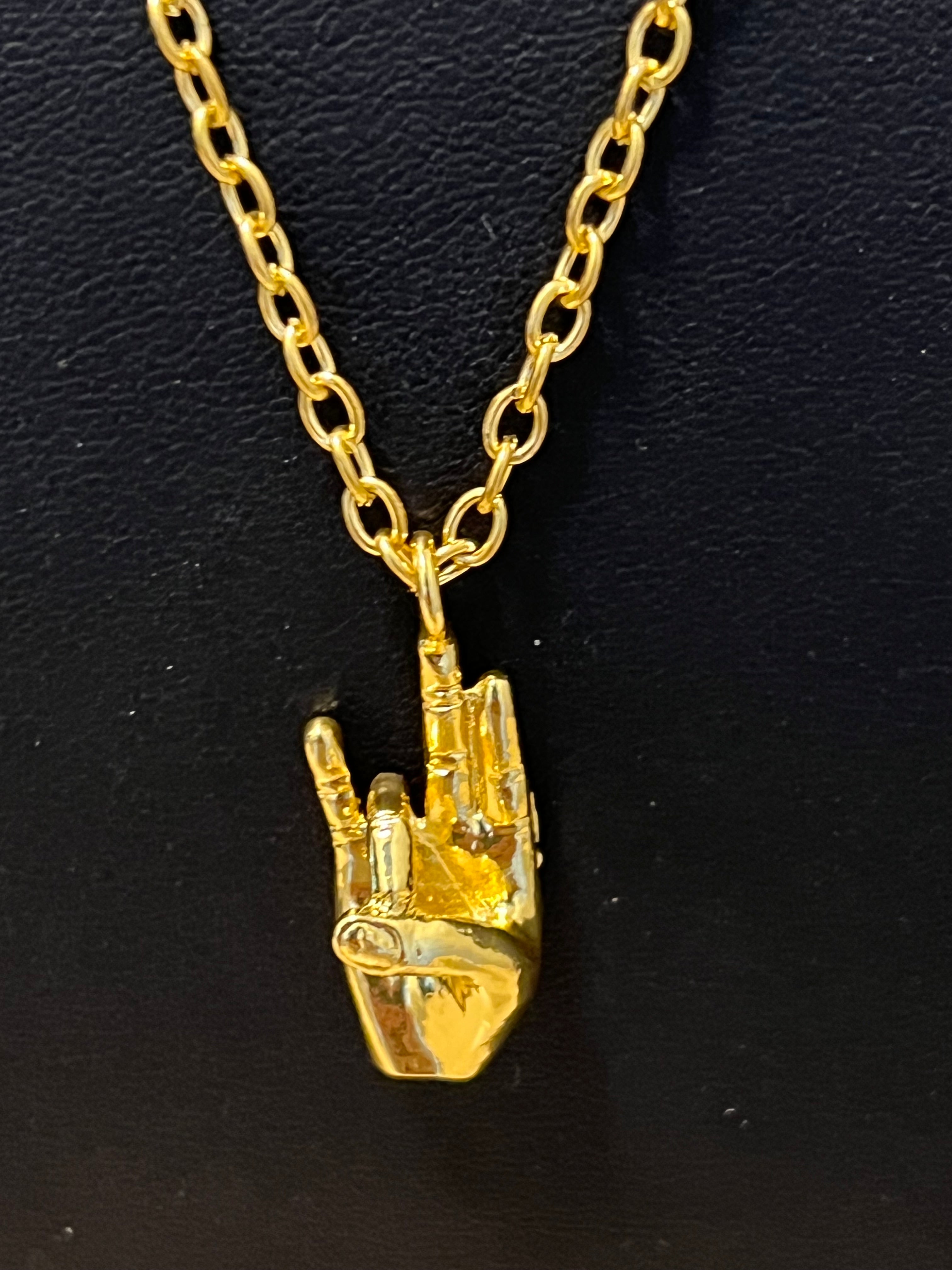 Sigma Gamma Rho SGR Hand Sign Necklace Gold – D9 Greeks