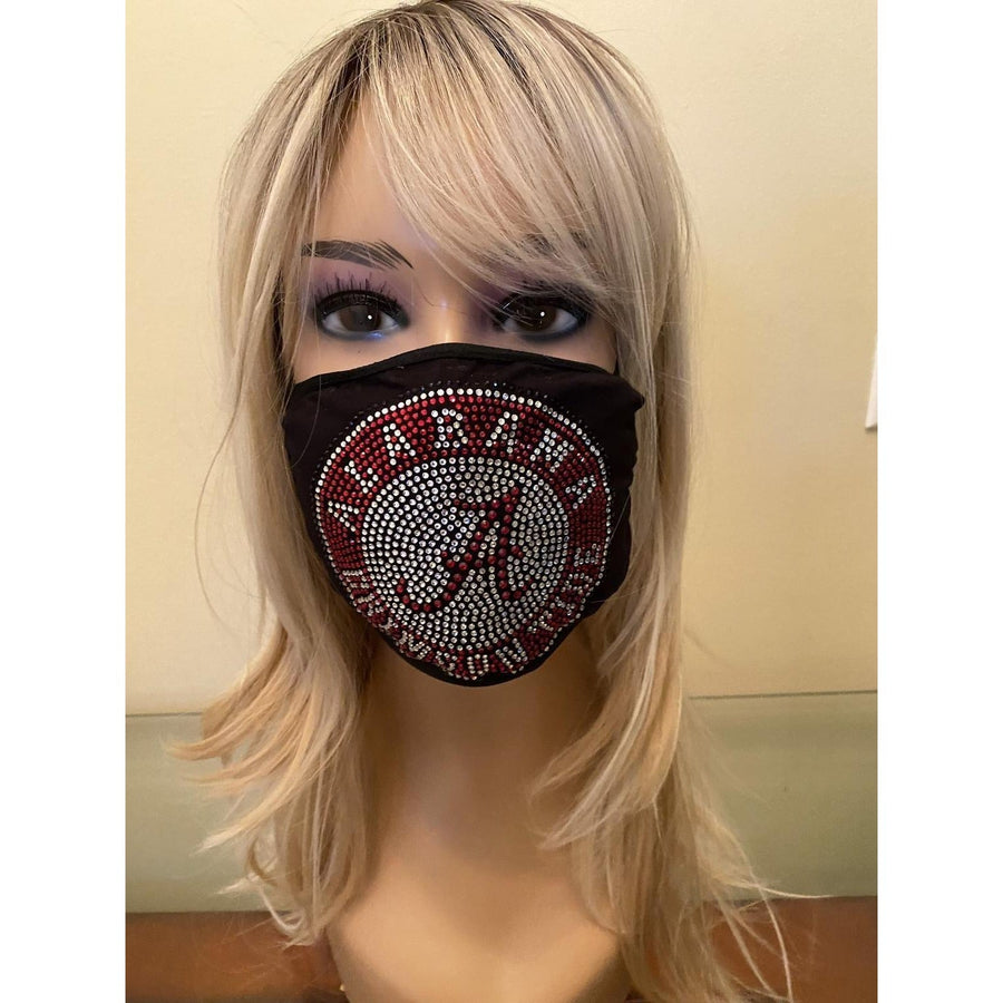 University of Alabama Crimson Tide Bling Face Mask with Filter – D9 Greeks