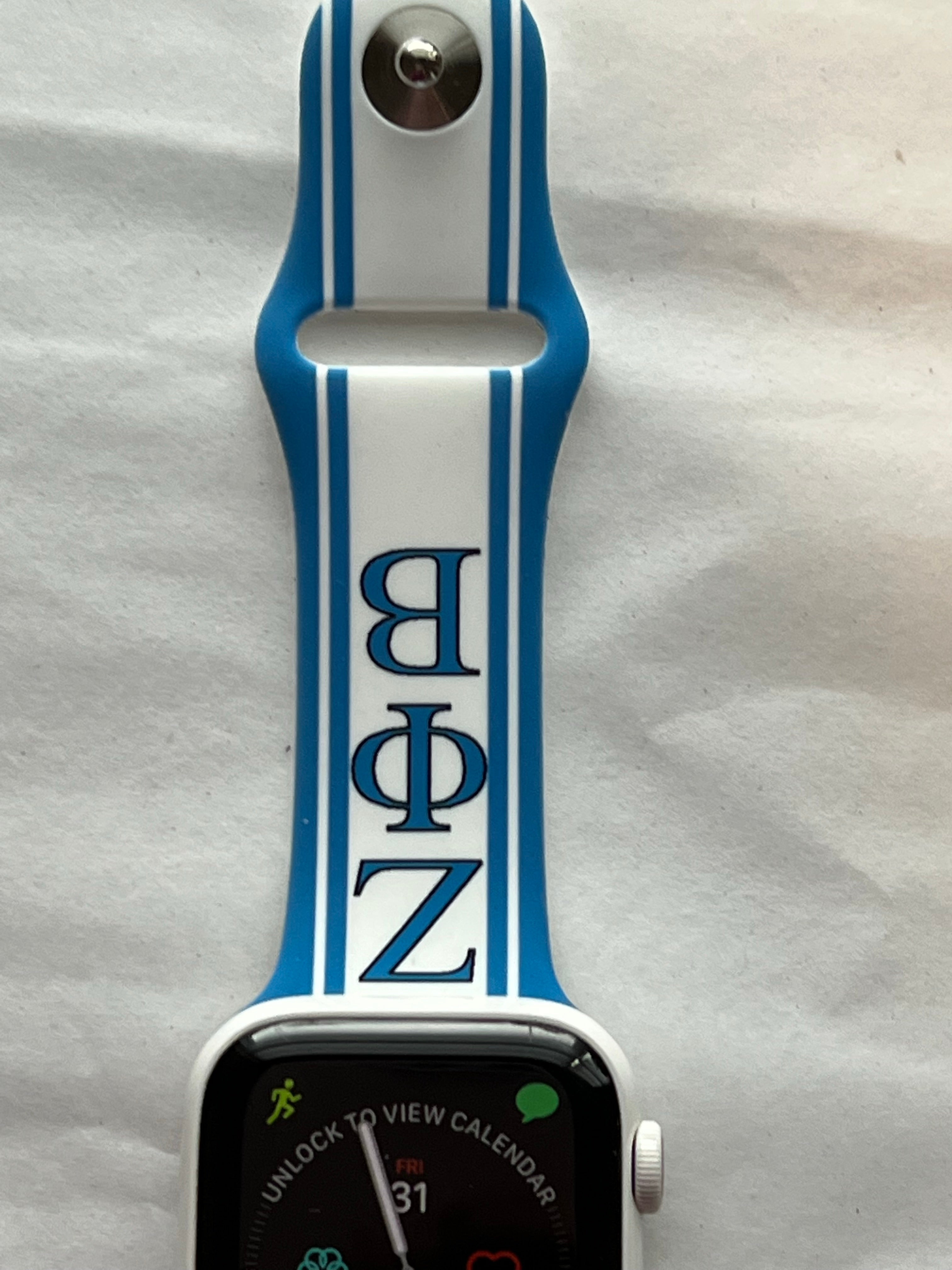 Zeta Phi Beta Apple Watch Band Size 38/40/41 MM White – D9 Greeks
